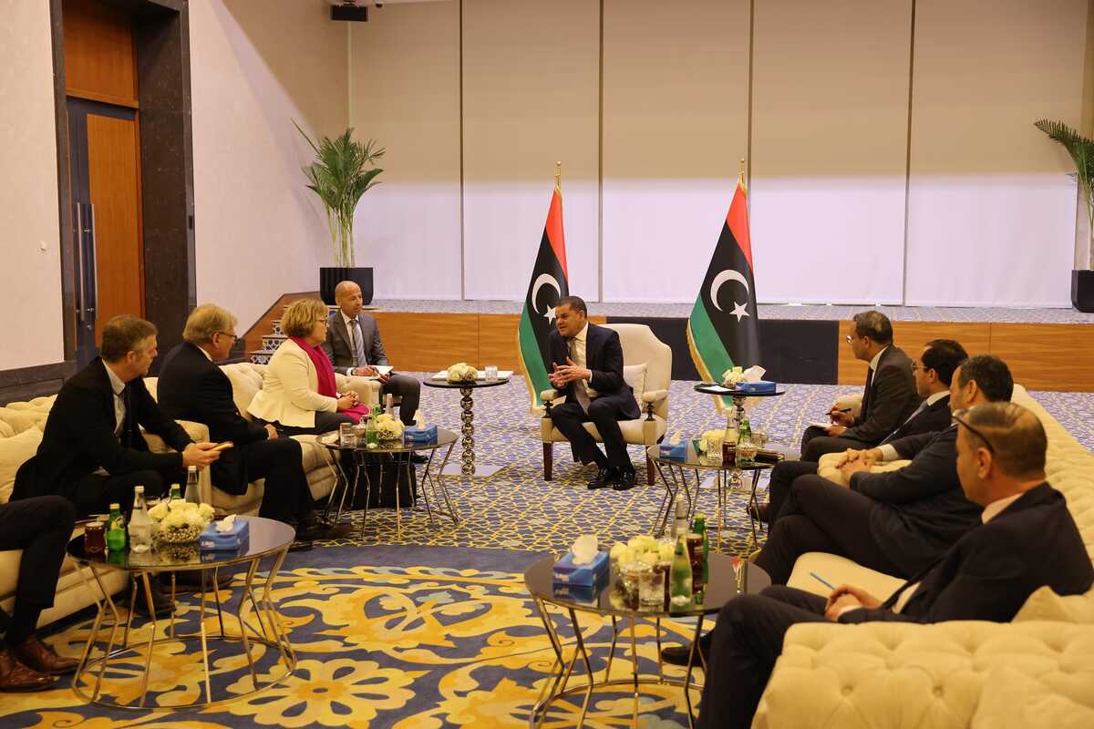 Libyan Prime Minister Abdul Hamid Dbeibeh meets with US delegation in ...