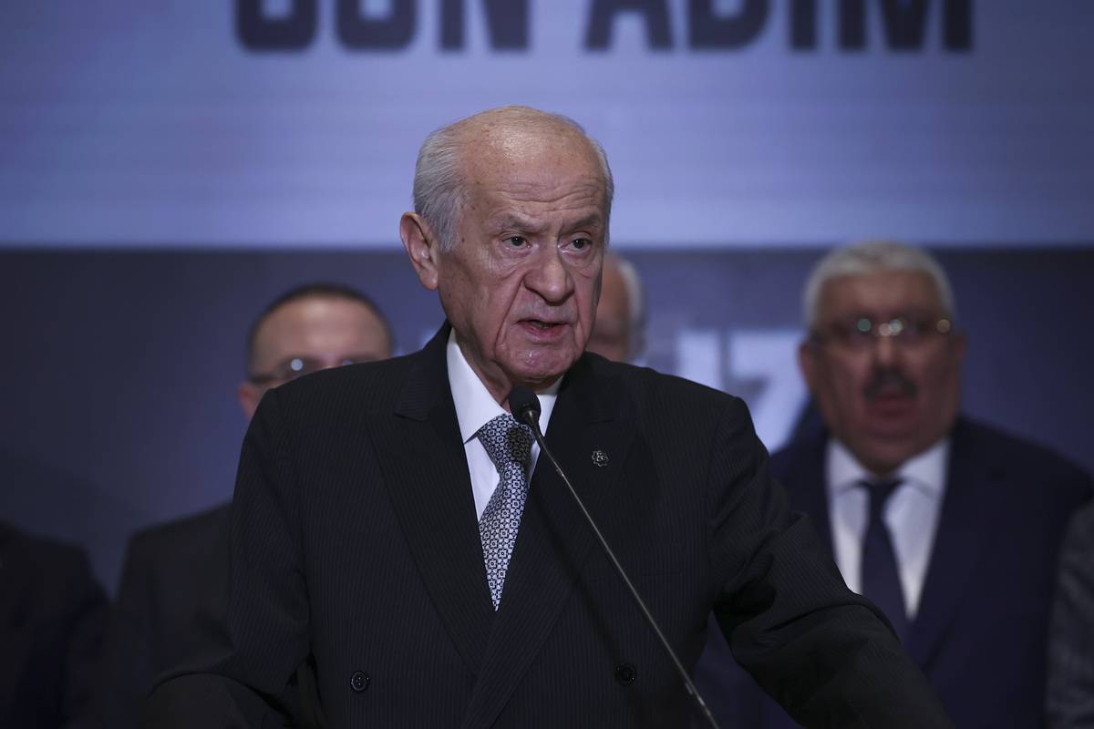 Turkish Nationalist Movement Party (MHP) Leader Devlet Bahceli – Middle ...