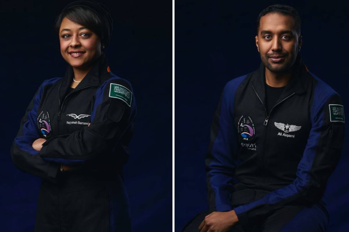 Saudi astronauts Ali Alqarni and Rayyanah Barnawi joined the Ax-2 ...