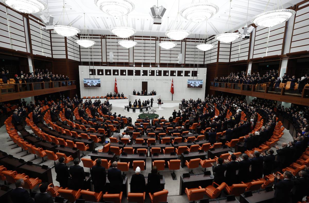 Turkish President Recep Tayyip Erdogan takes oath of office as Turkiye ...