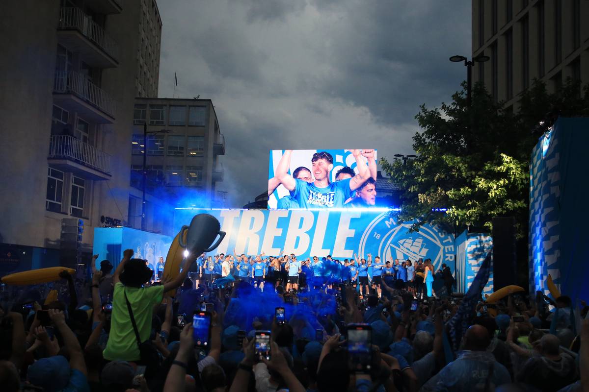 Manchester City UEFA Champions League Winners Parade in Manchester ...