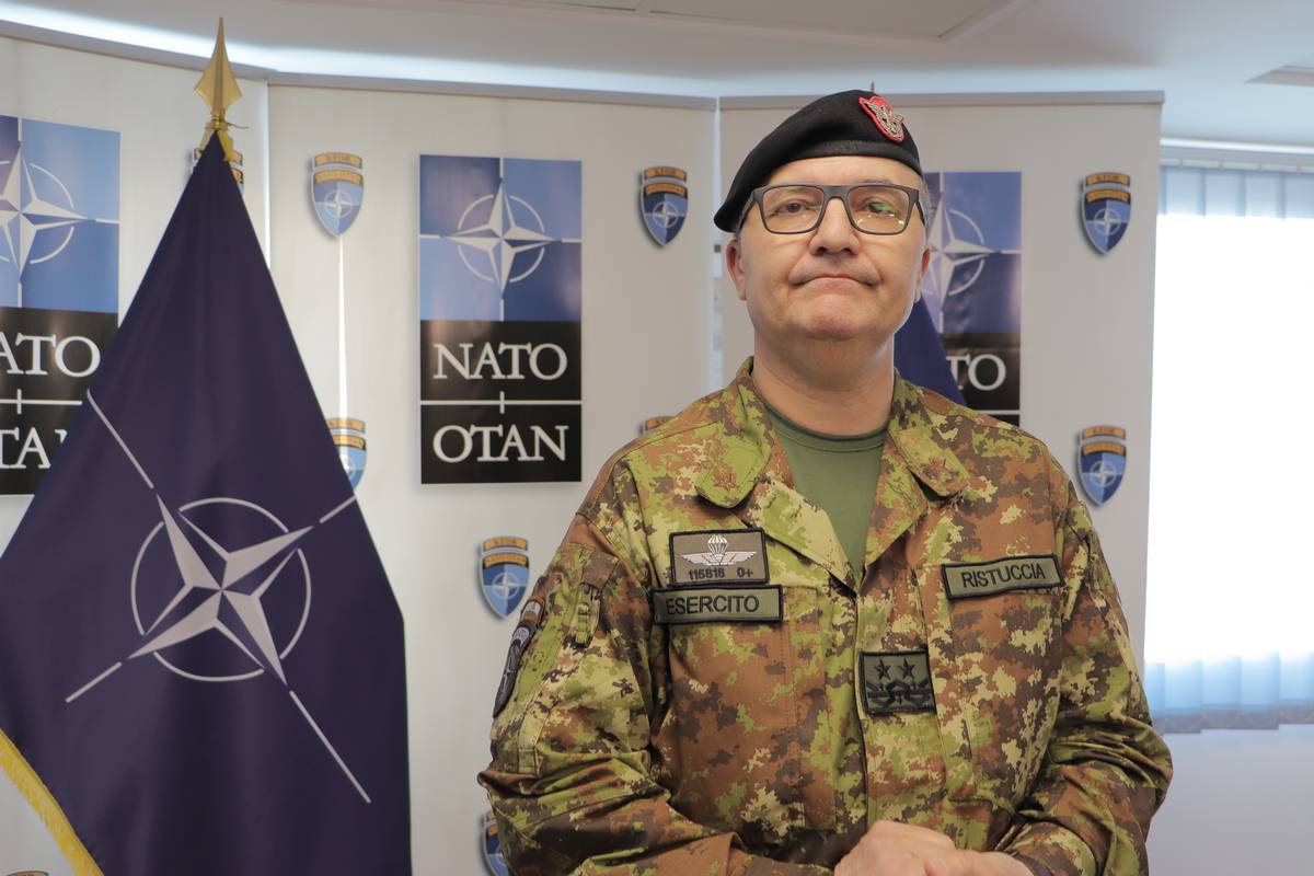 Major General Michele Ristuccia, Commander of NATO’s Peacekeeping Force in Kosovo (KFOR ...
