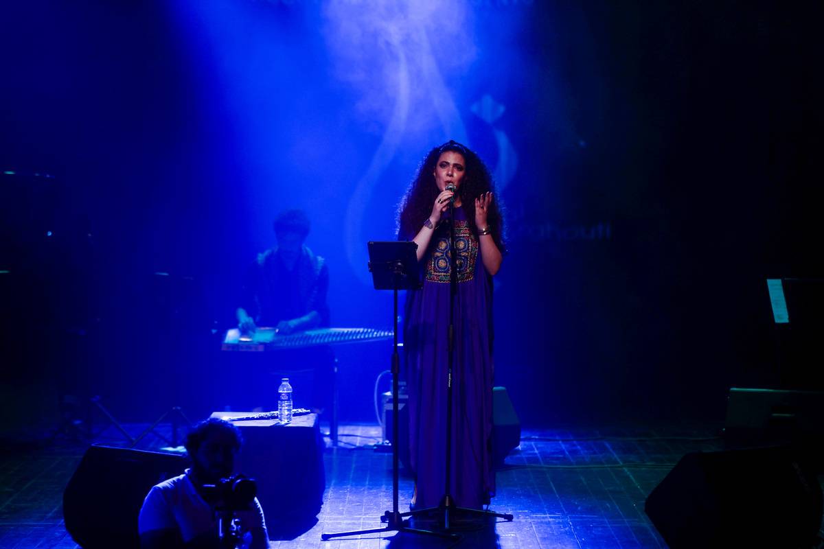 Palestinian singer Nai Barghouti performs for the first time in ...