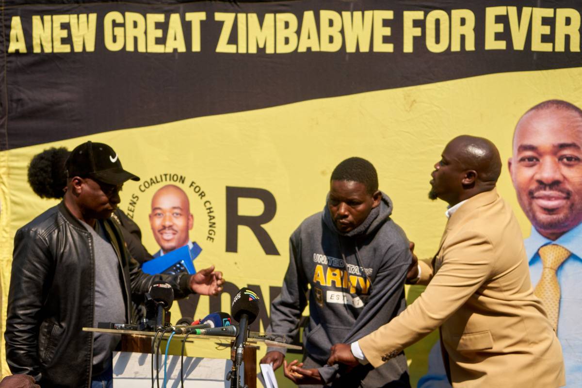 CCC party spokesperson Promise Mkwananzi’s press conference interrupted ...