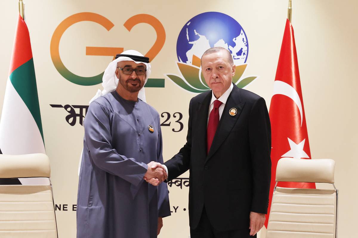 Recep Tayyip Erdogan-Mohammed bin Zayed Al Nahyan meeting in India ...