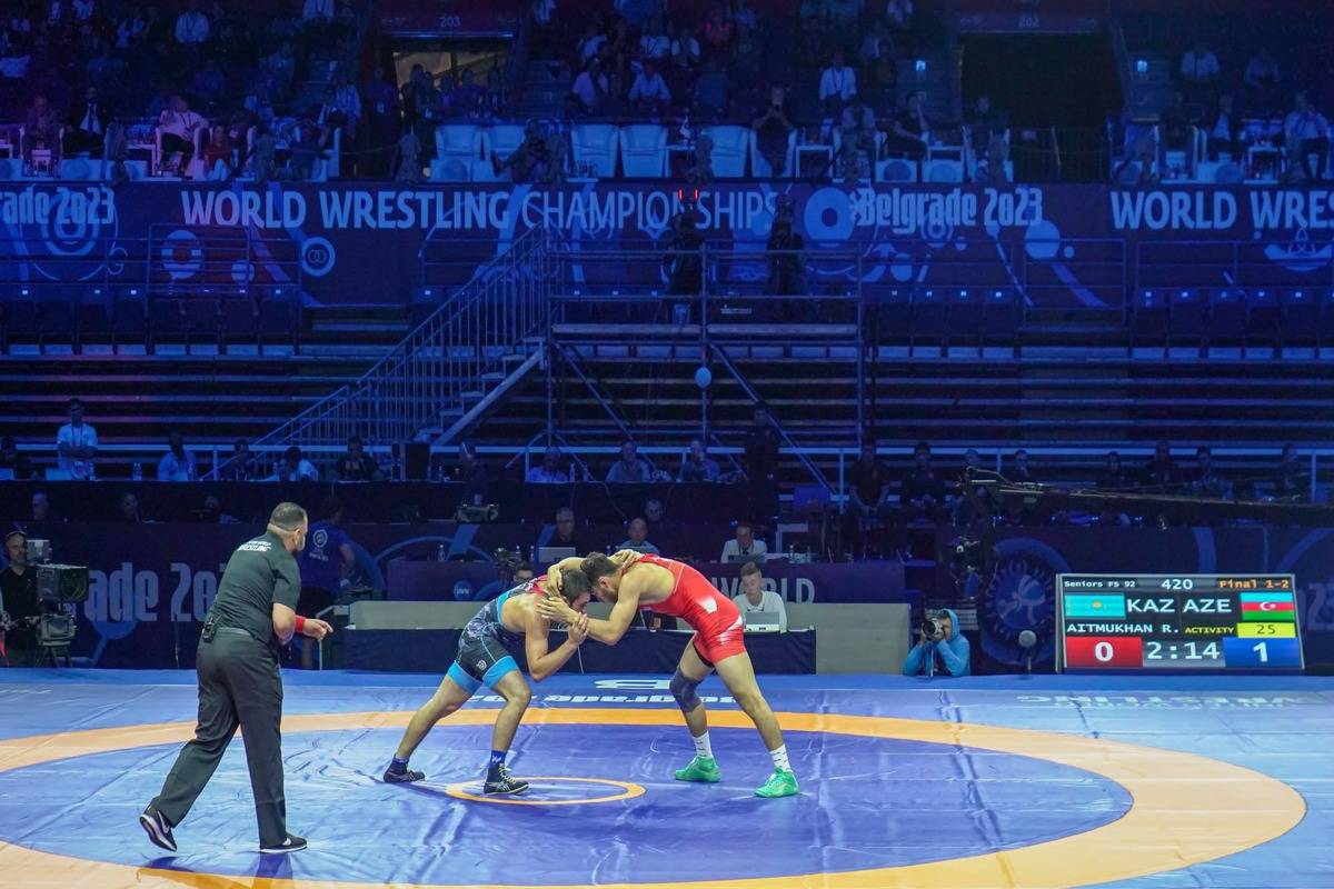 Kazakh wrestler Aitmukhan clinches his country’s first-ever world ...