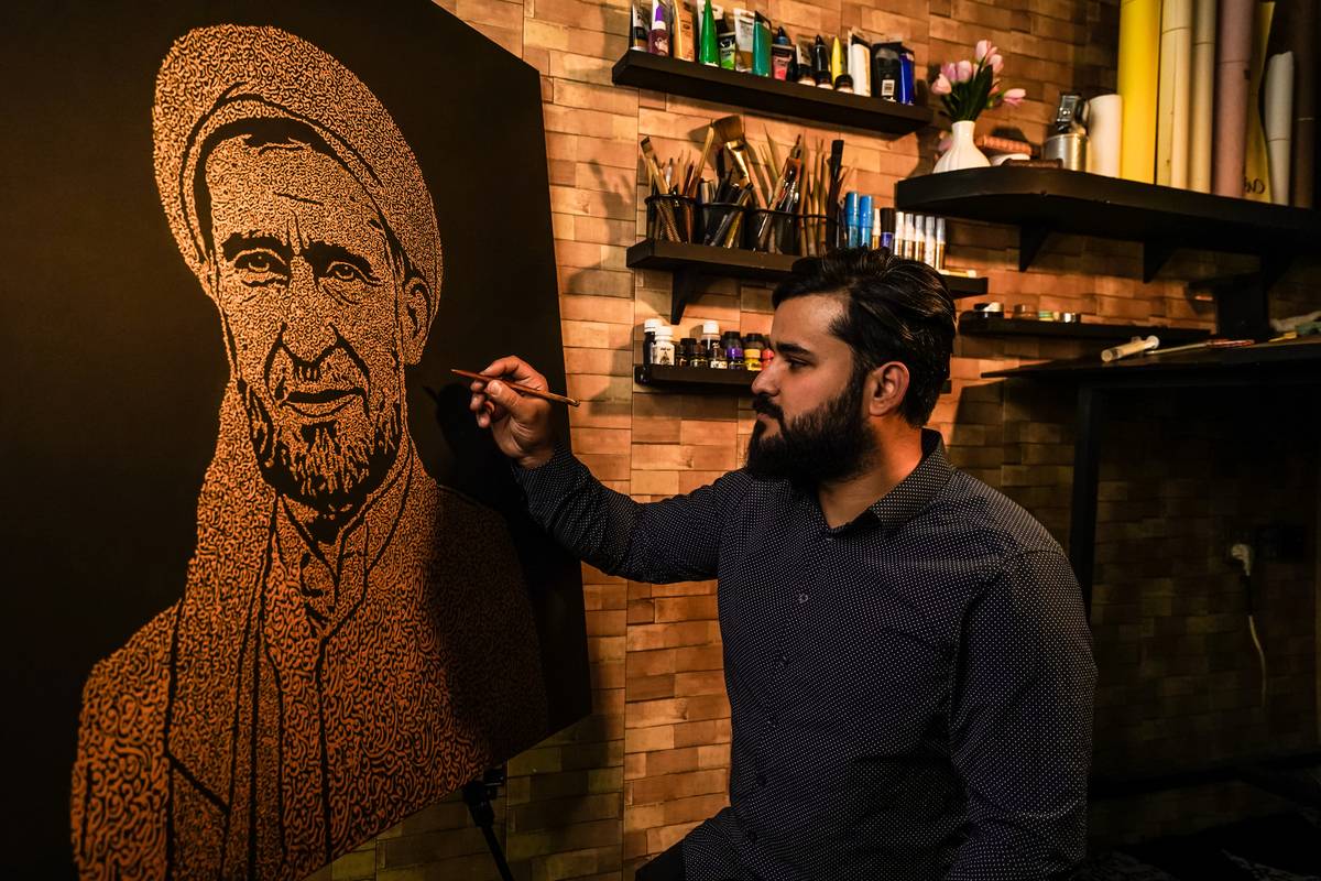 Erbil calligraphy artist combines modern and classical styles in his ...