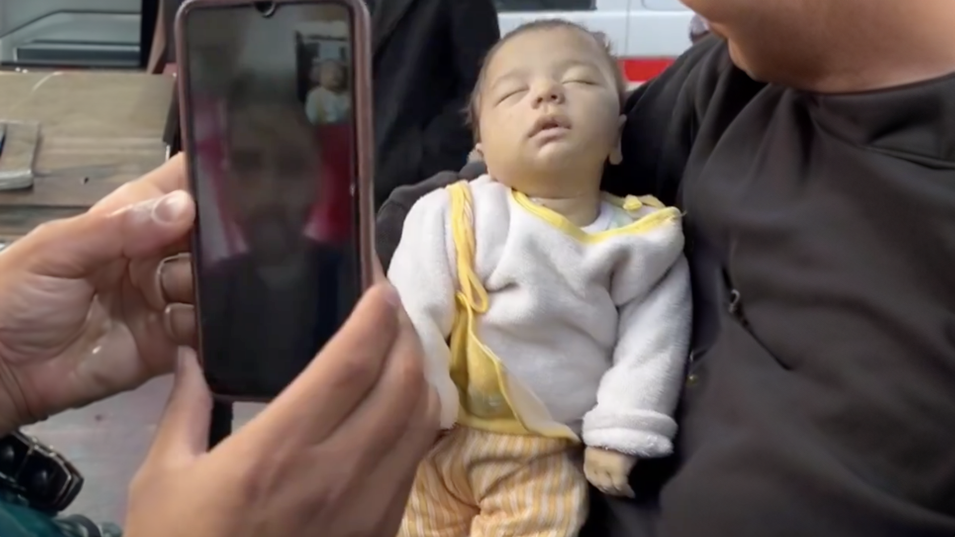 Palestinian father says goodbye to dead children over video call ...