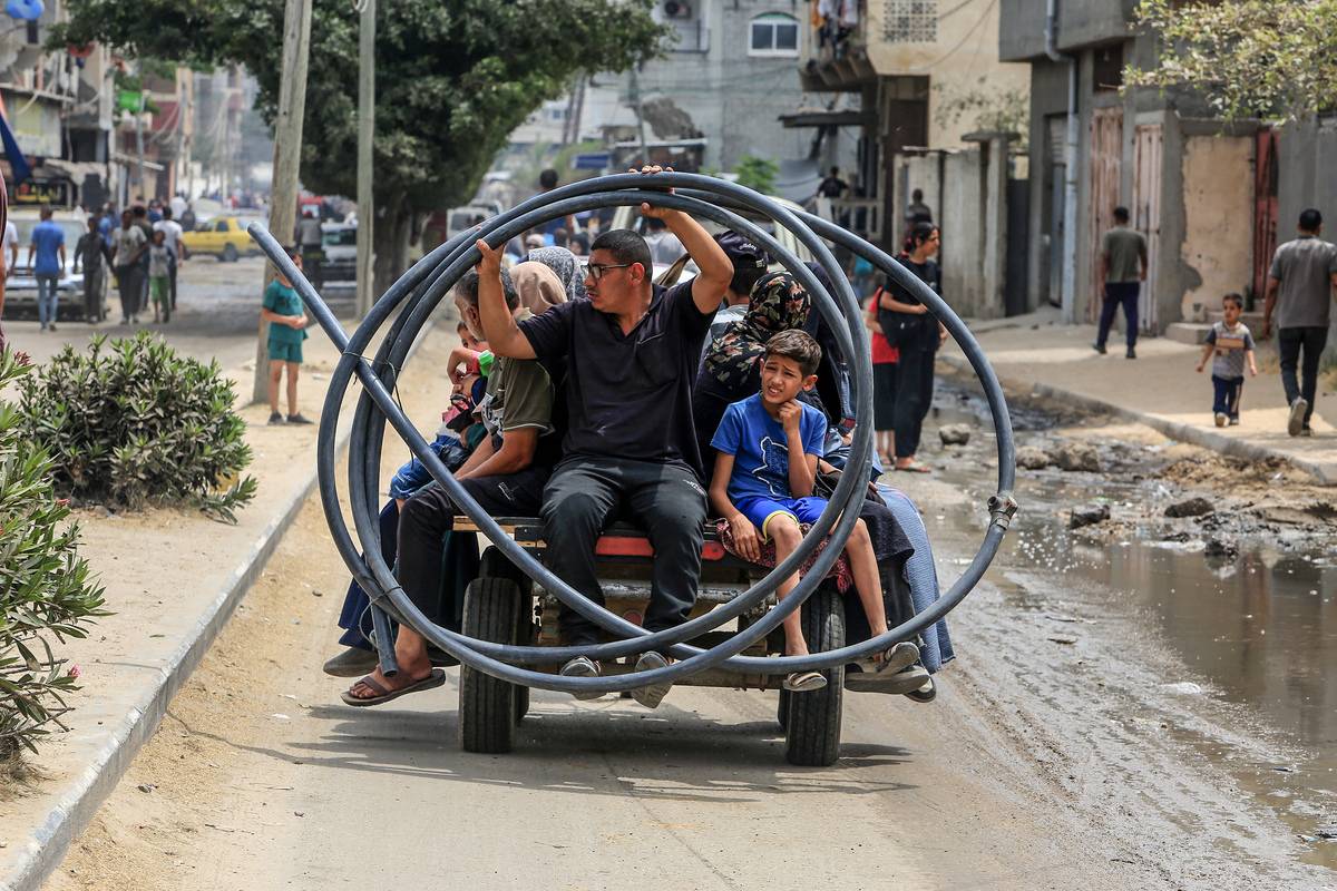 Transportation in Gaza City provided by horse and donkey carts due to ...
