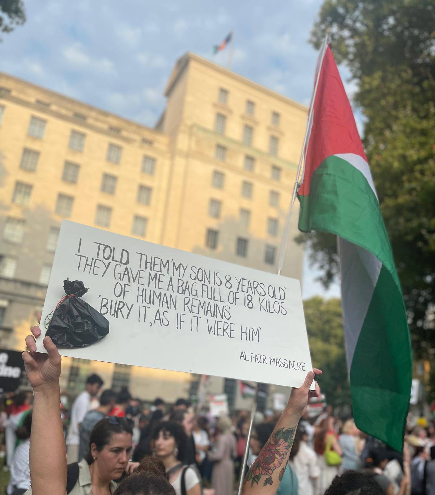 Emergency demonstration at 10 Downing Stree, London calling on the ...