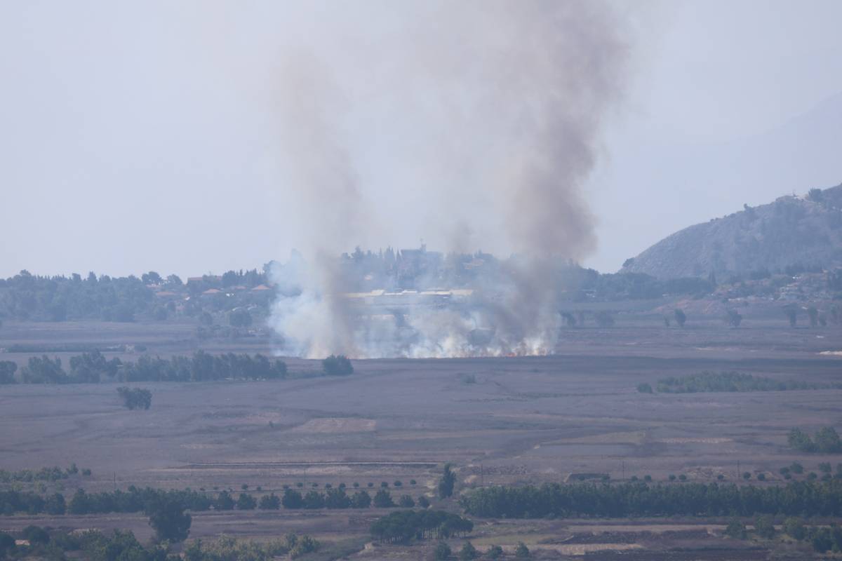 Israeli army launch an attack on the Marjayoun region in southern ...