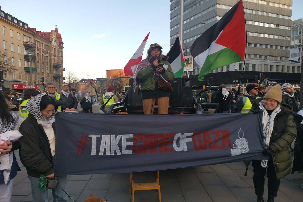 Pro-Palestinian and Lebanon protest in Stockholm – Middle East Monitor