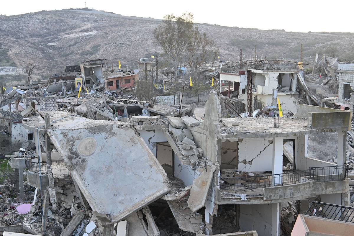 Destruction in the Lebanese town of Ayta al-Shaab, where the Israeli ...