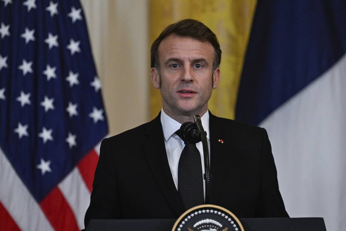 Donald Trump – Emmanuel Macron joint press conference in Washington DC ...