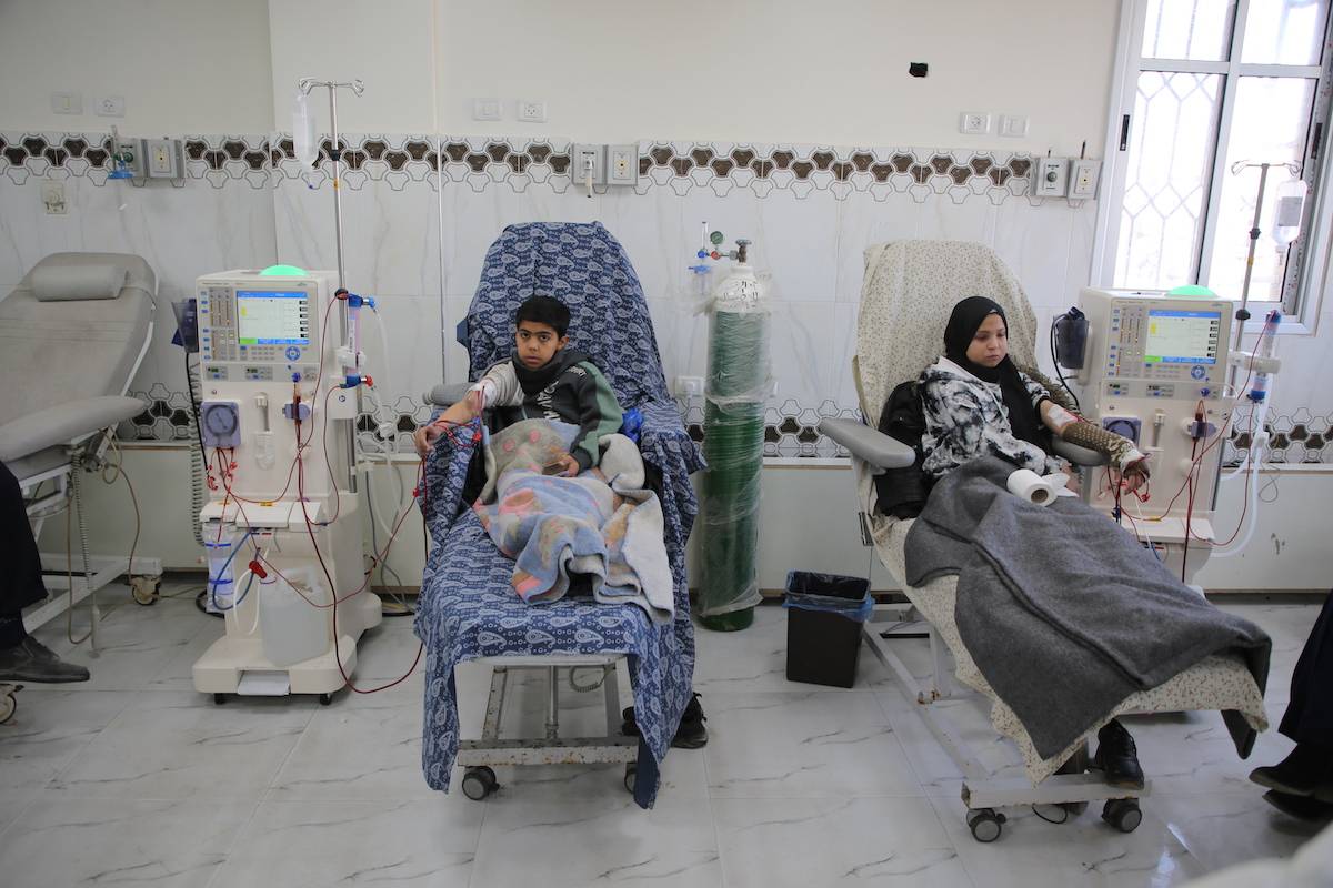 The pediatric dialysis department in Gaza’s Rantisi Hospital reopened ...