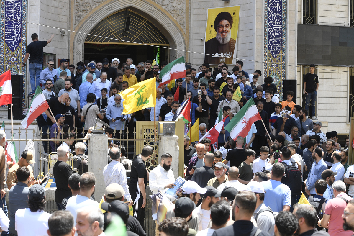 Hezbollah supporters stage demonstration in support of Iran – Middle ...