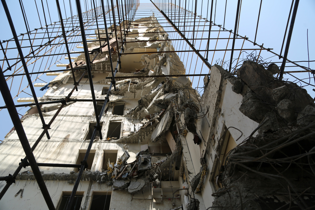 Shahid Chamran complex in Tehran suffered heavy damage in Iran-Israel ...