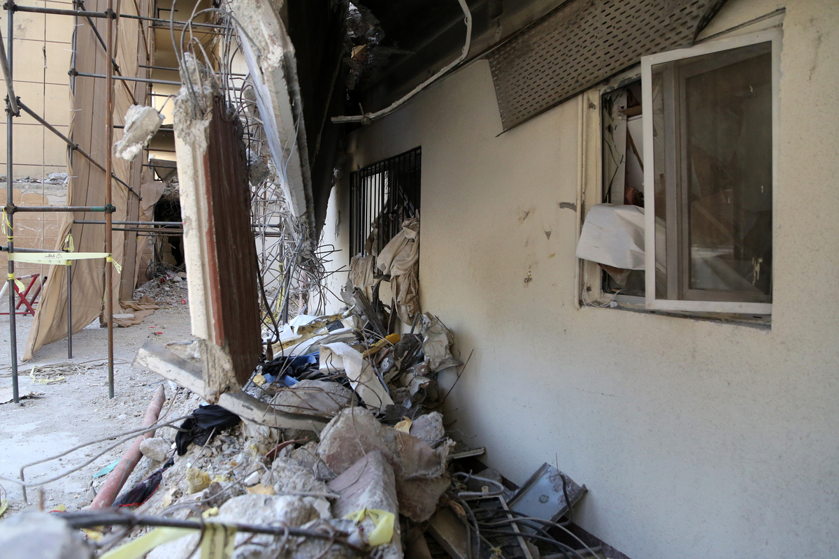 Shahid Chamran complex in Tehran suffered heavy damage in Iran-Israel ...