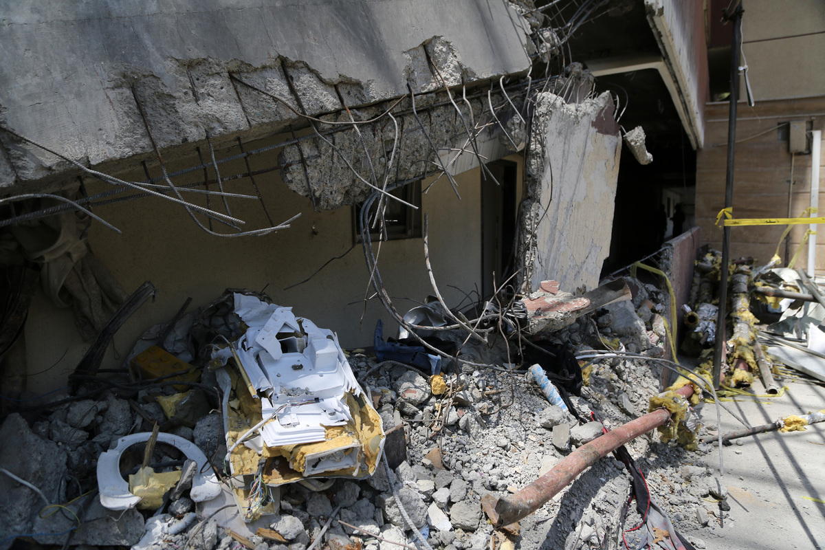 Shahid Chamran complex in Tehran suffered heavy damage in Iran-Israel ...