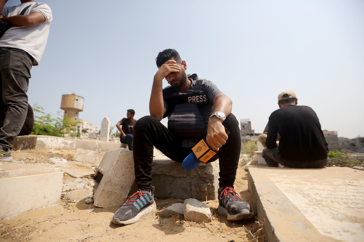 Funeral ceremony for 5 journalists killed in Israel’s attack on ...