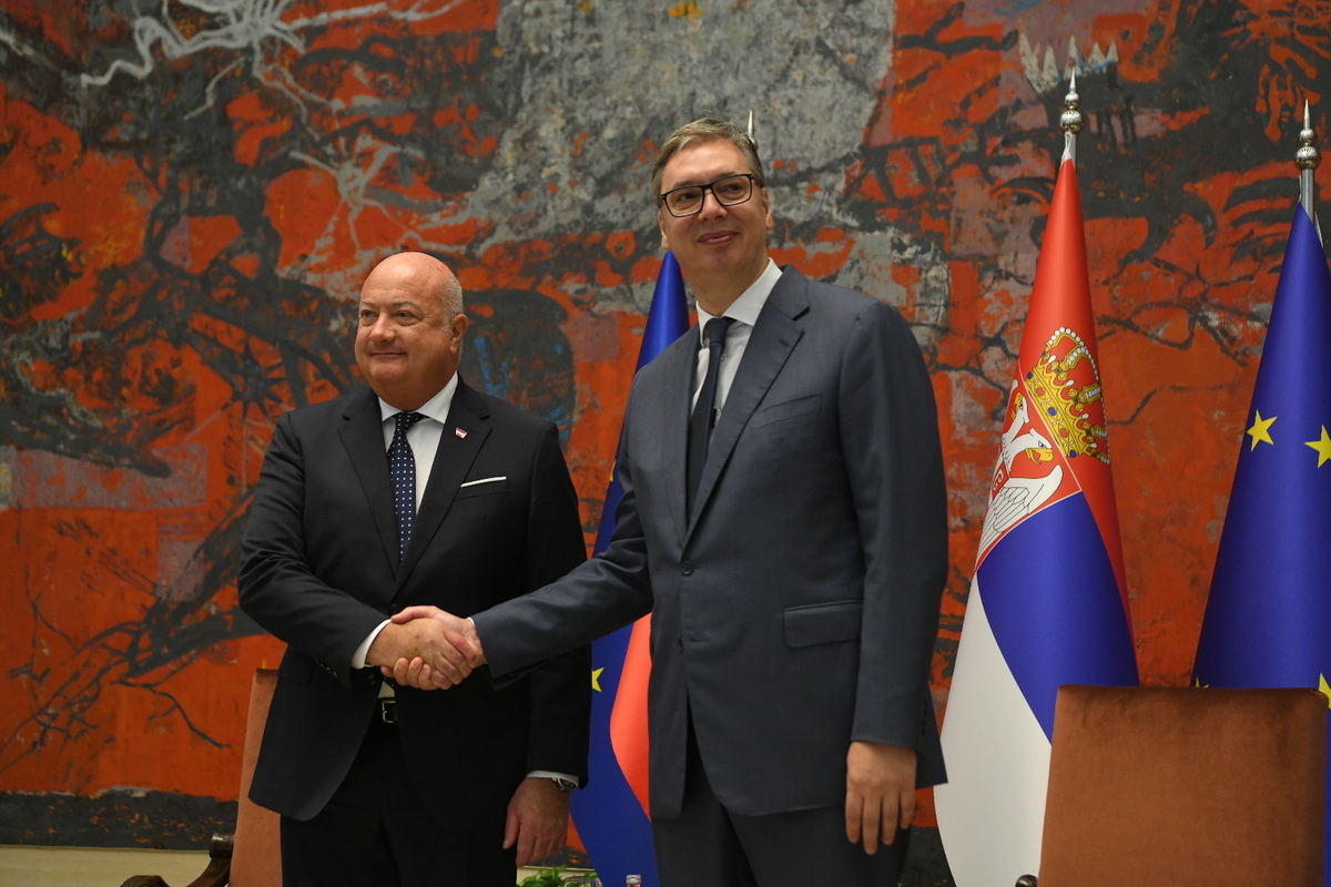 Aleksandar Vucic – Christian Stocker meeting in Serbia – Middle East ...