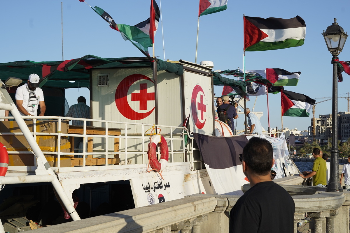 “Omar Mukhtar” ship departs from Libya to join the Global Samud ...