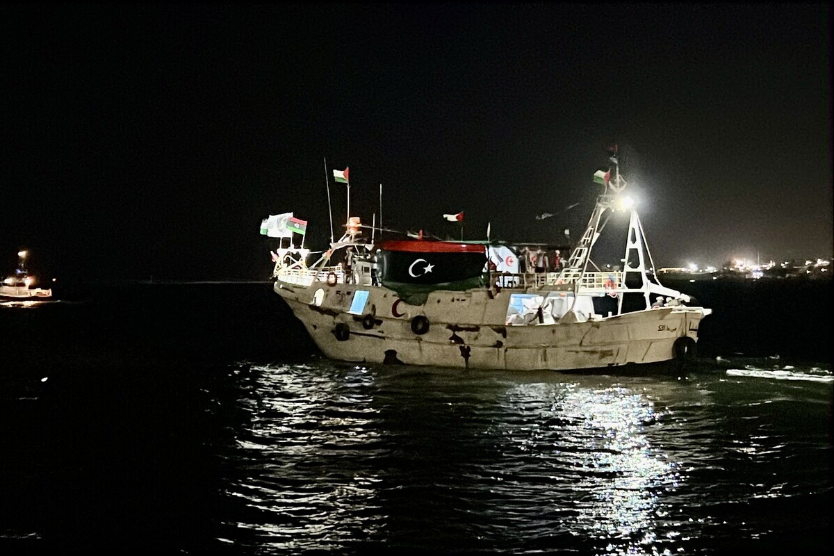 “Omar Mukhtar” ship departs from Libya to join the Global Samud ...