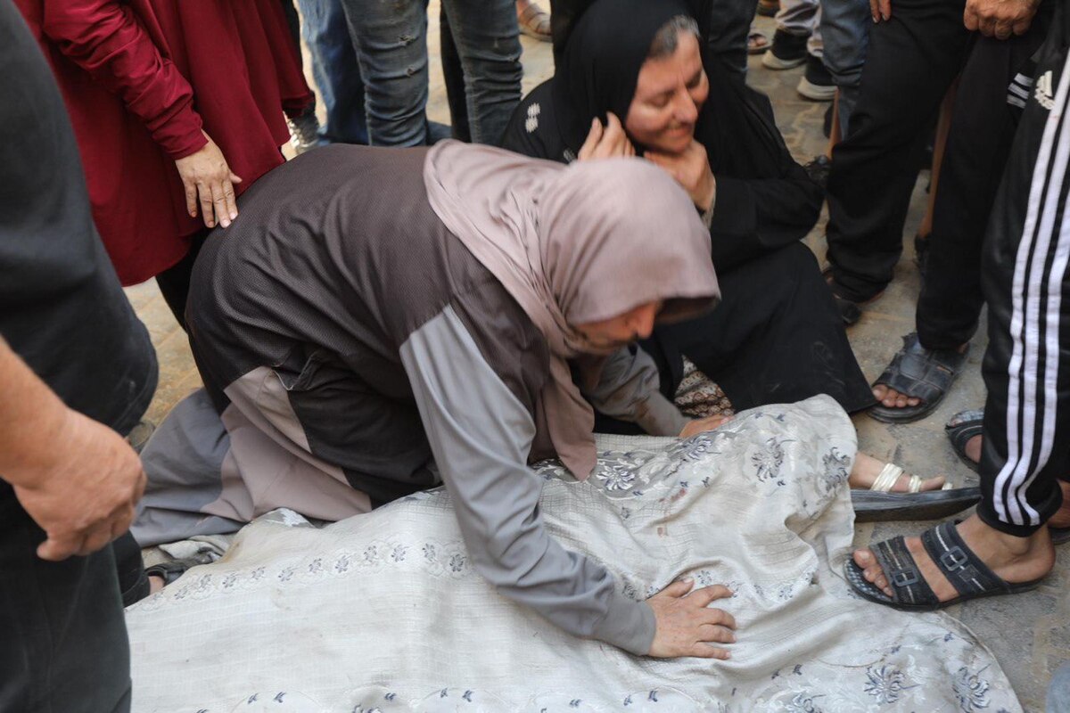 The funeral of dozens of martyrs who were killed in the recent strikes ...