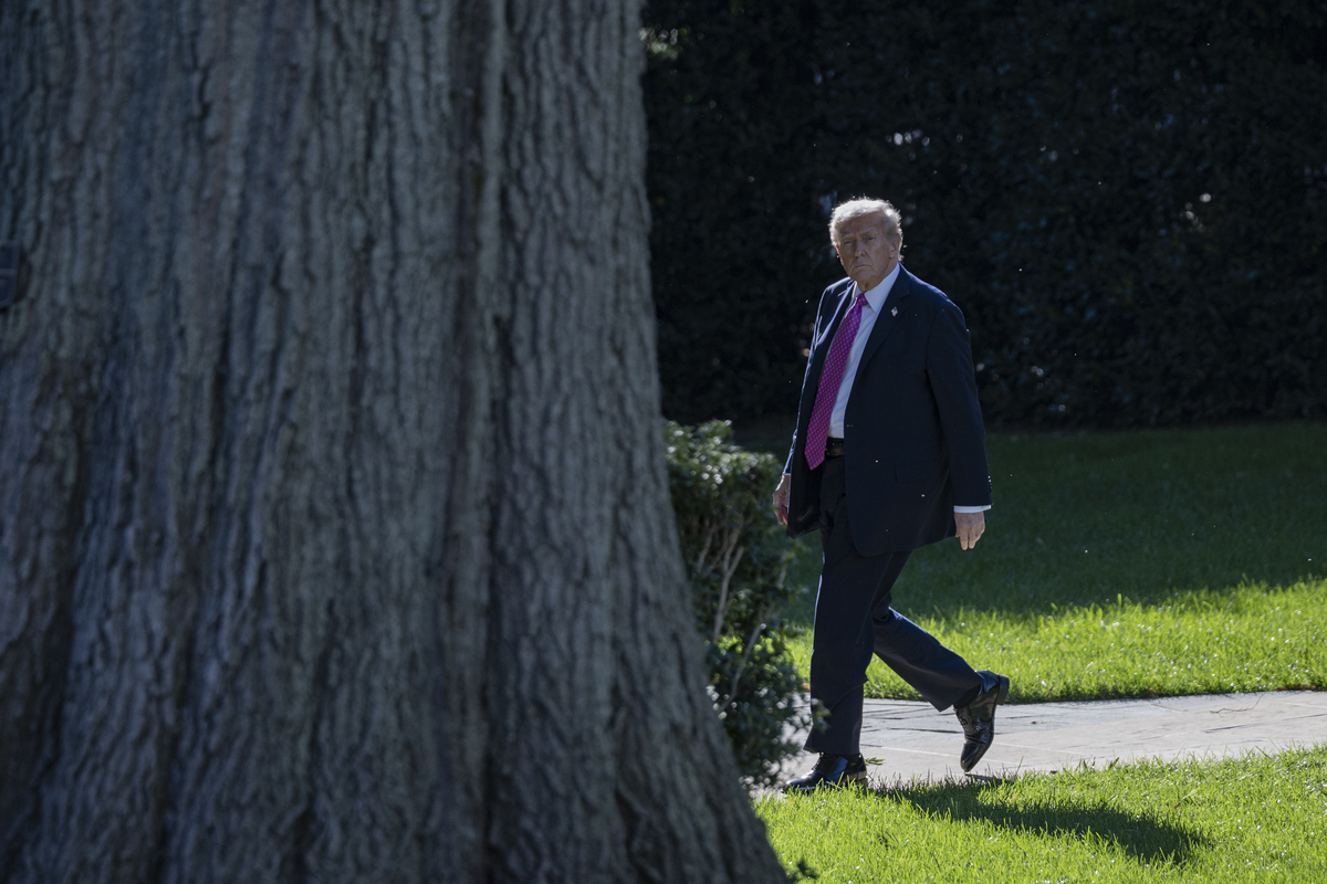 US President Donald Trump departs White House for visit to Florida ...