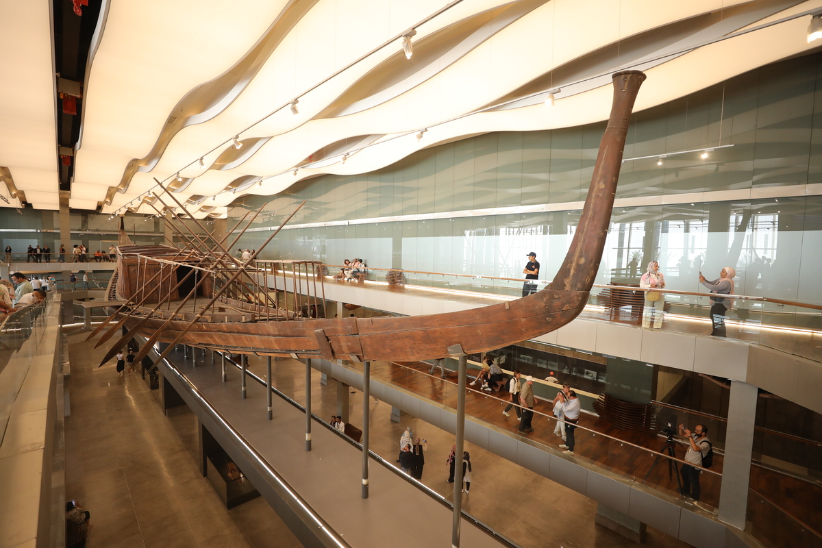 The Grand Egyptian Museum, which houses artifacts from the famous ...
