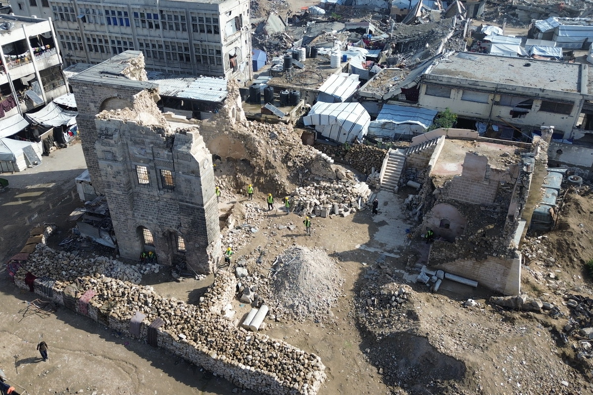 Israel demolished the Pasha Palace, built during the Mamluk era in Gaza ...