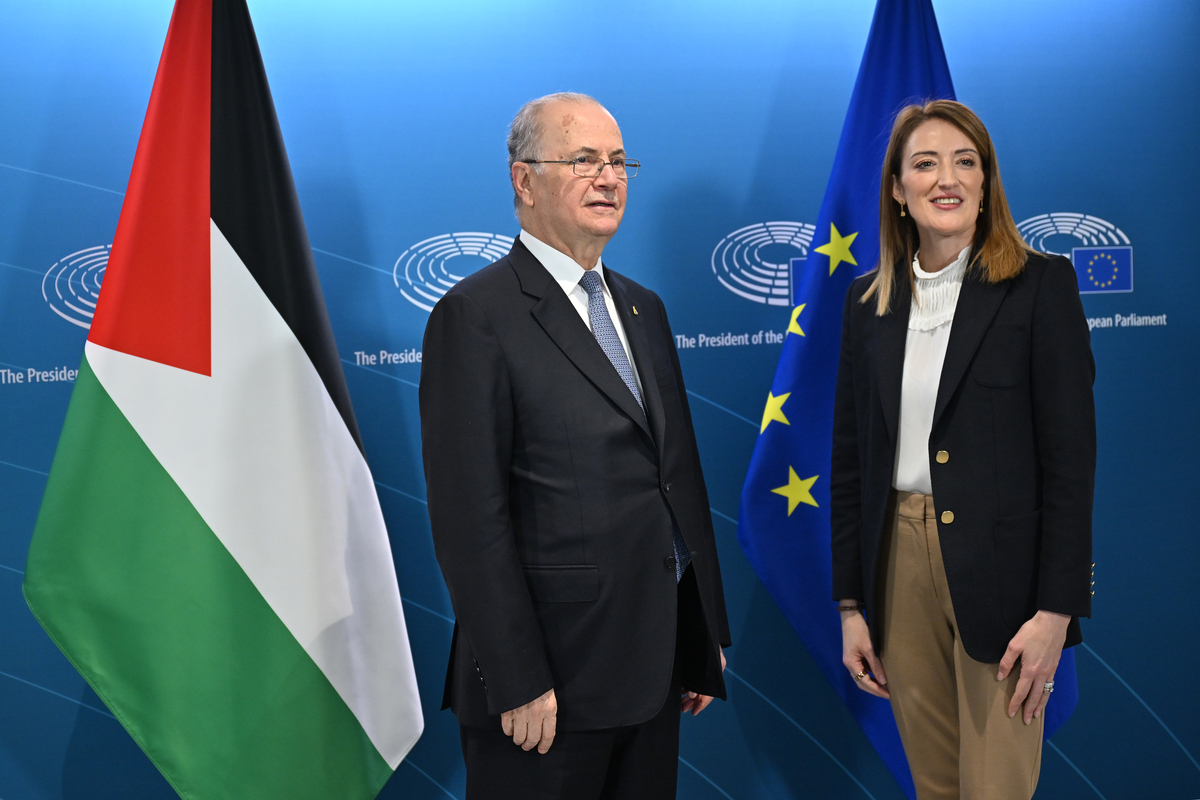 Palestinian Prime Minister Mohammad Mustafa in Brussels – Middle East ...