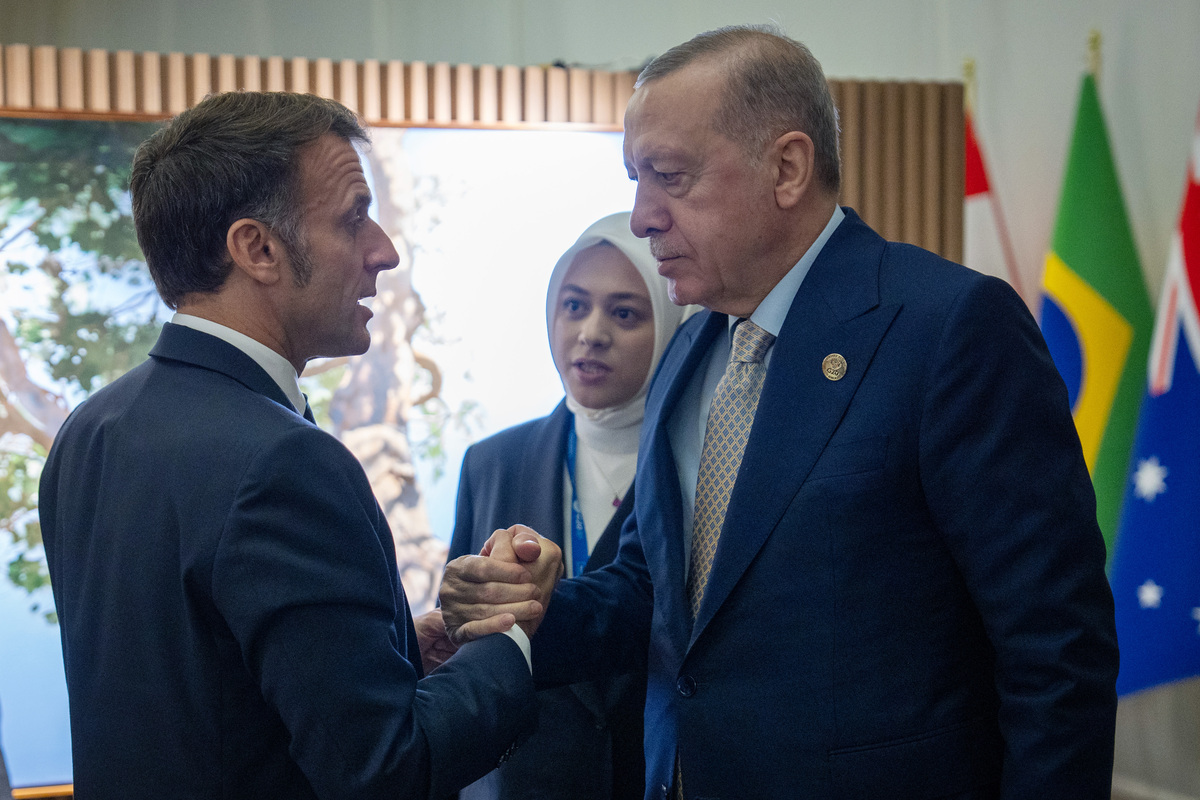 Recep Tayyip Erdogan – Emmanuel Macron meeting in Johannesburg – Middle ...