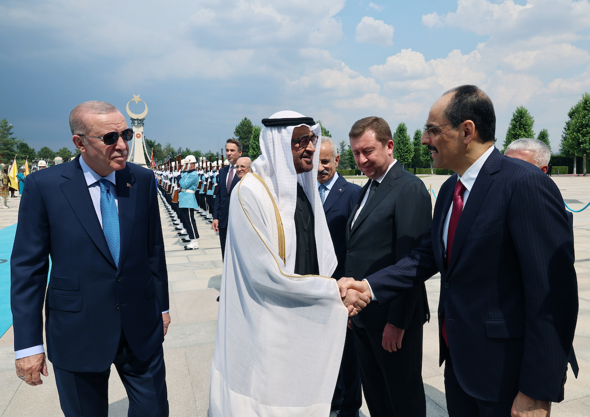 Recep Tayyip Erdogan – Mohamed bin Zayed Al Nahyan meeting in Ankara ...