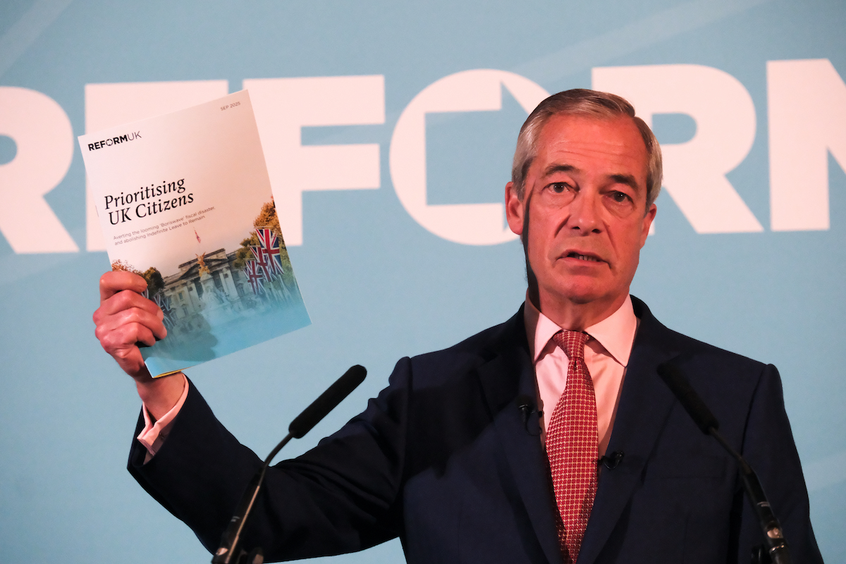 Reform Party UK press conference, abolish leave to remain London ...