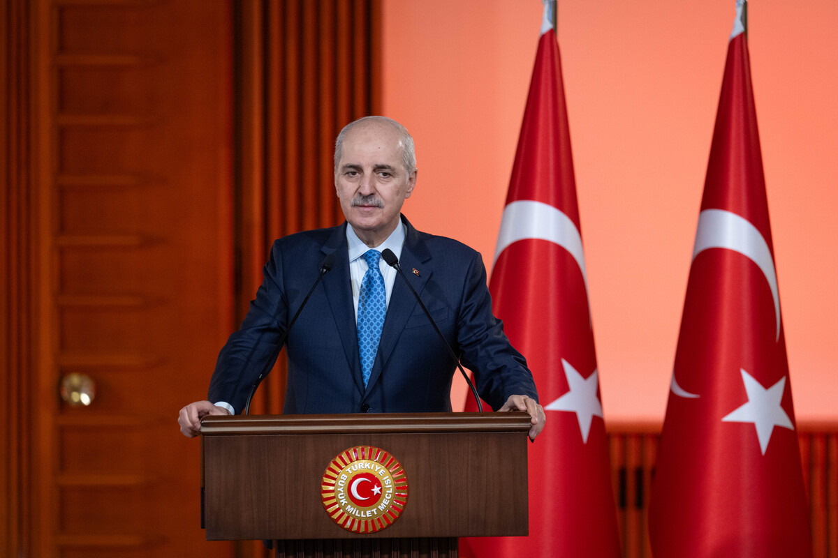 Turkish, Spanish parliamentary speakers hold joint press conference in ...