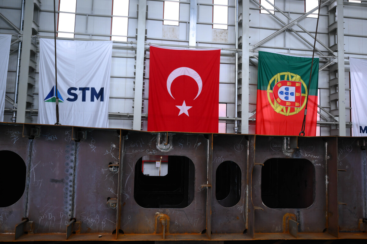Keel Laying Ceremony of the first ship N.R.P Luis de Camoes in Istanbul ...