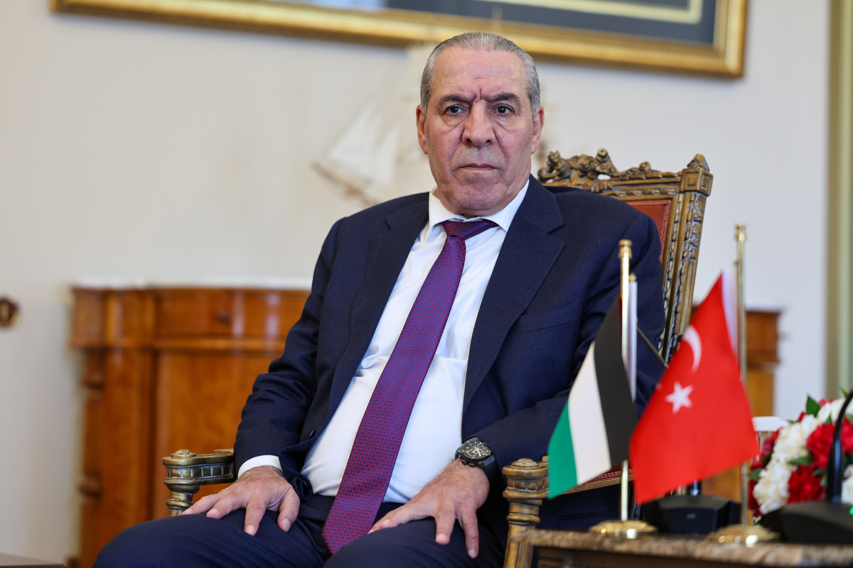 Numan Kurtulmus – Hussein al-Sheikh – Rawhi Fattouh meeting in Ankara ...