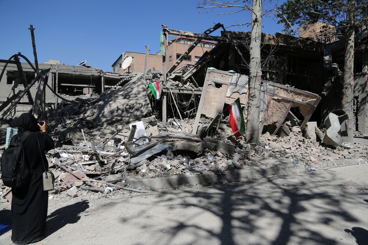 Destruction at Tehran’s Sharif University of Technology, targeted by ...