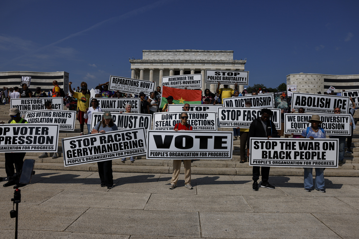 Activists and politicians join ‘March on Washington to Defend the Vote ...